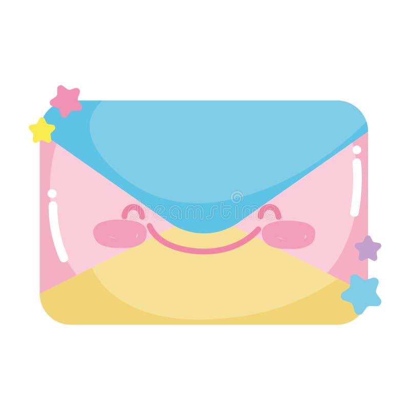 Social Networks Cartoon Email Envelope Message Icon Stock Vector ...