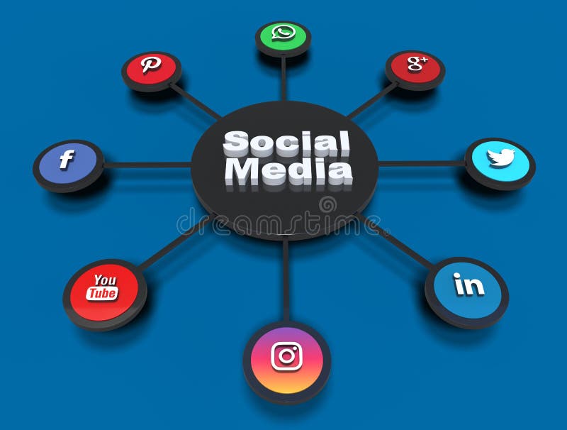 Social Networks editorial stock image. Illustration of perspective ...