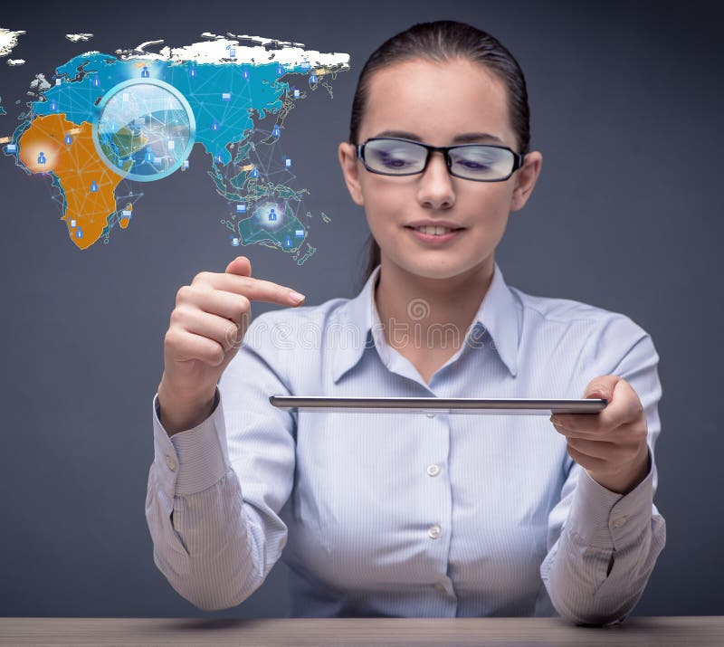 Social Networks and Online Interactions Concept Stock Photo - Image of ...