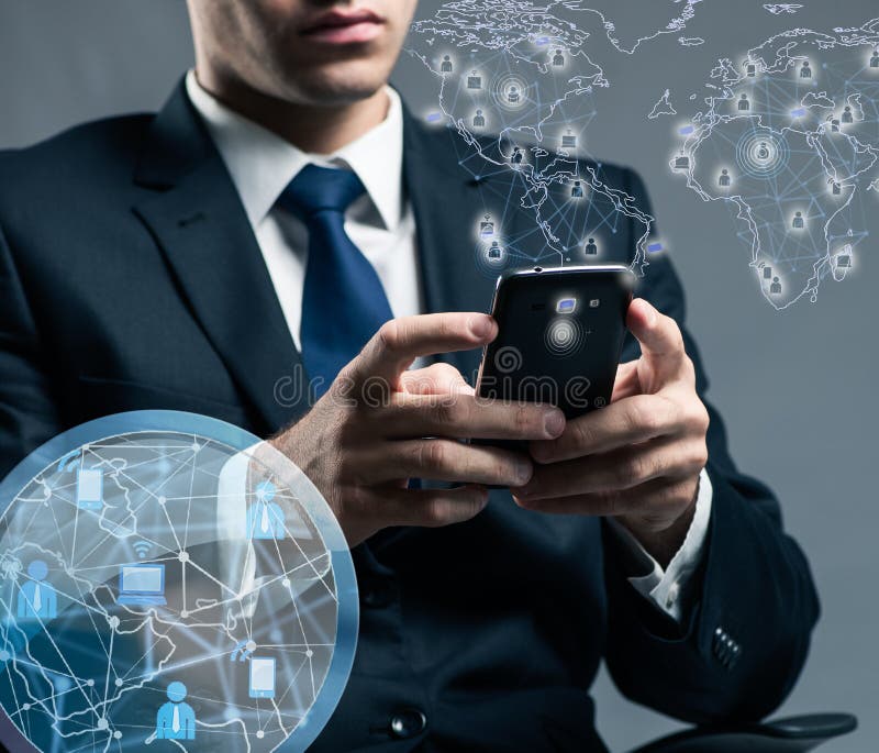 Social Networks and Online Interactions Concept Stock Image - Image of ...