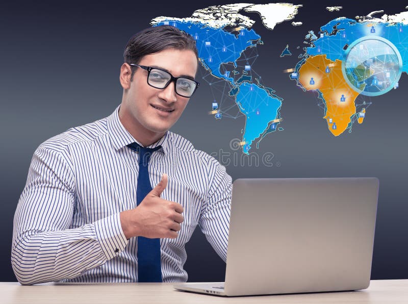 Social Networks and Online Interactions Concept Stock Photo - Image of ...