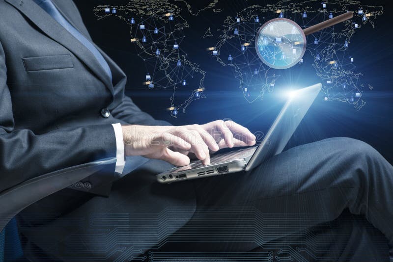 The Social Networks and Online Interactions Concept Stock Photo - Image ...