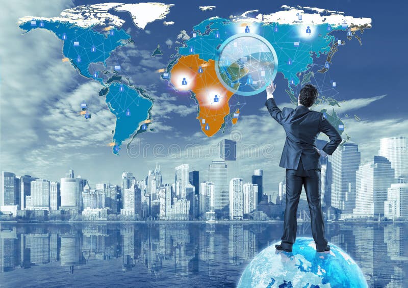 The Social Networks and Online Interactions Concept Stock Illustration ...