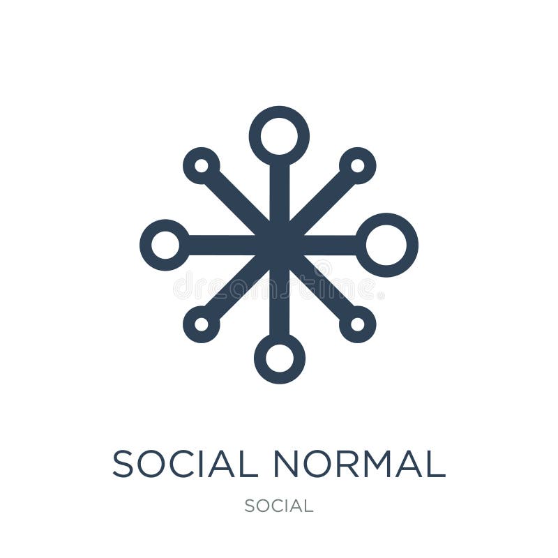 Social Normal Icon Vector Sign and Symbol Isolated on White Back Stock ...