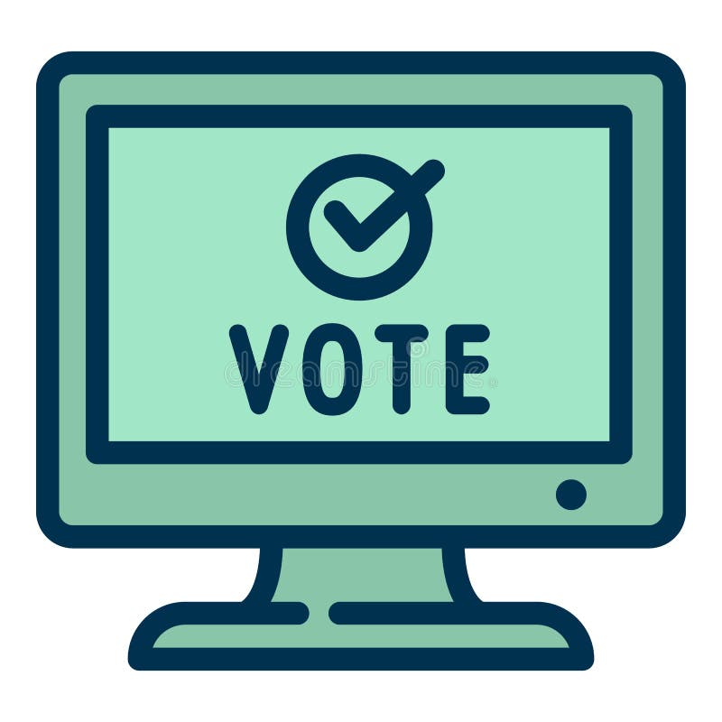 Social Online Vote Icon, Outline Style Stock Vector - Illustration of ...