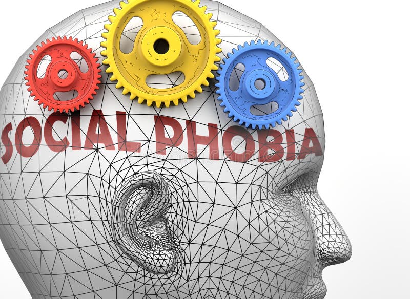 Social Phobia As a Problem that Makes Life Harder - Symbolized by a ...
