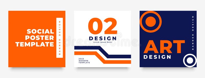 Social Poster Template for Promotion Stock Vector - Illustration of ...