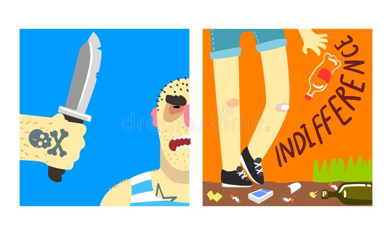 Social Problem Poster with State of Indifference among Youth and Pirate ...