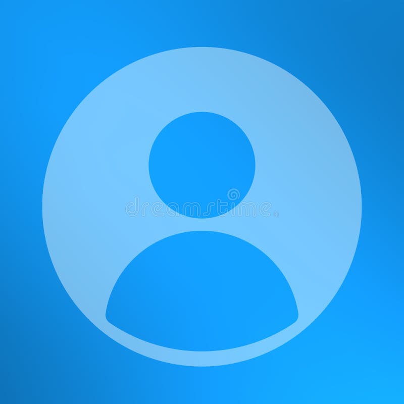 Social Profile Over Bright Bluish Background Stock Illustration ...