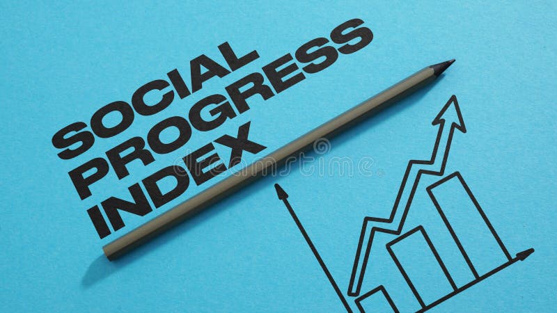 Social Progress Index SPI is Shown Using the Text Stock Photo - Image ...