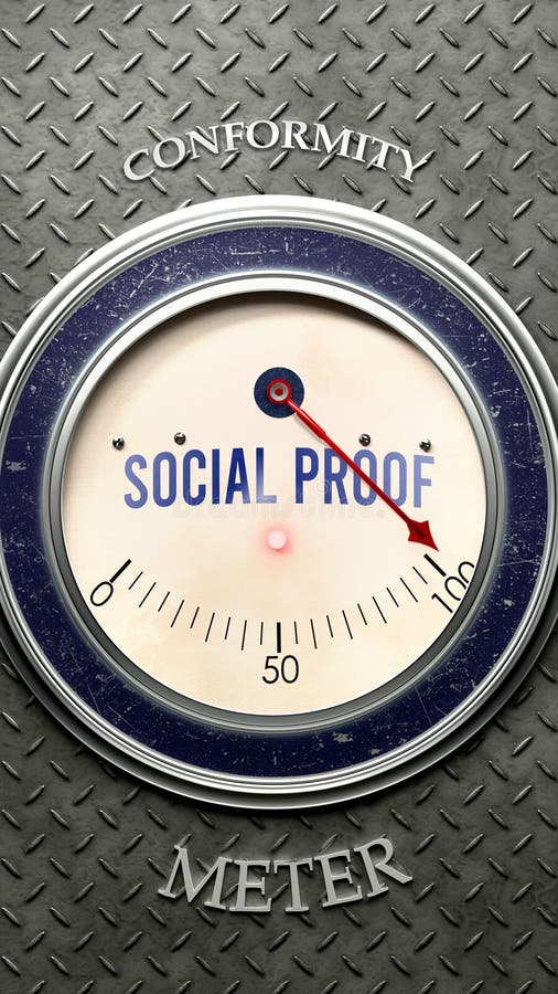 Social Proof and Conformity that is Hitting a Full Scale, Showing a ...
