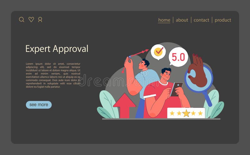 Social Proof and Expert Approval Concept. Illustrating the Impact Stock ...