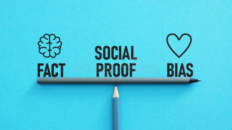 Social Proof is Shown Using the Text Stock Photo - Image of network ...
