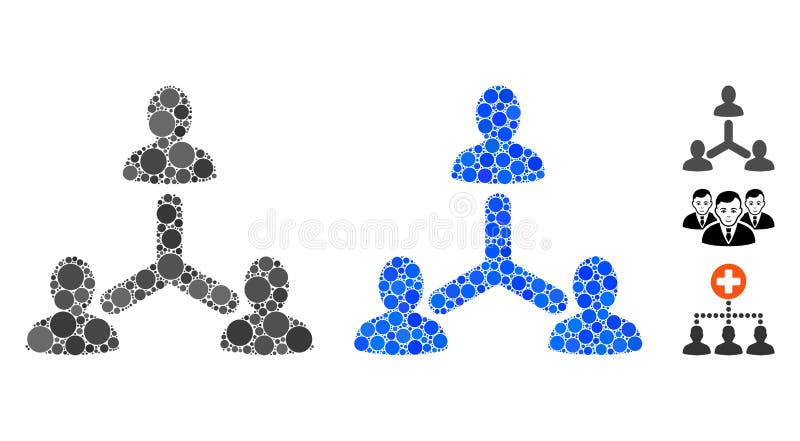 Social Relations Mosaic Icon of Circles Stock Vector - Illustration of ...