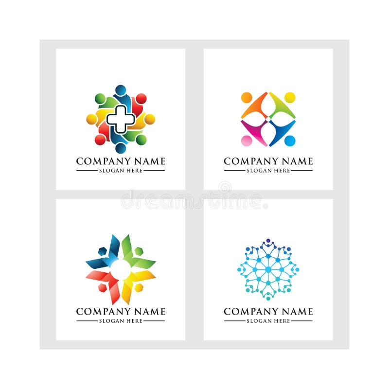 Relationship Logo Design with Editable Slogan. Branding Book and ...