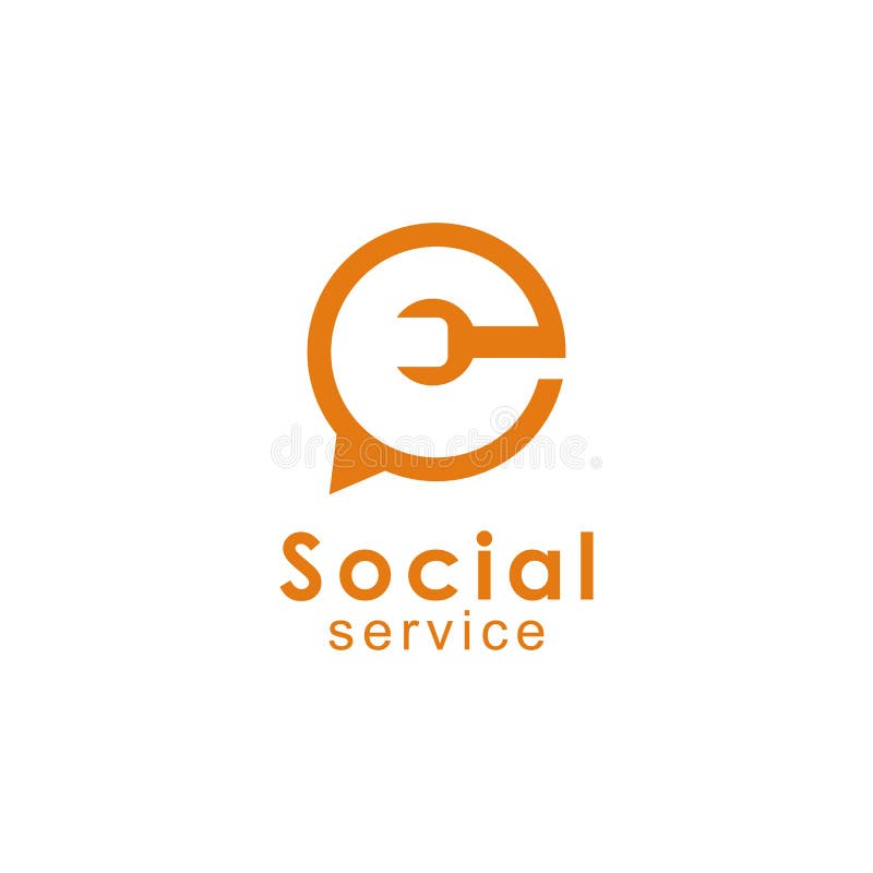 Social repair logo stock photo. Image of social, service - 166729268