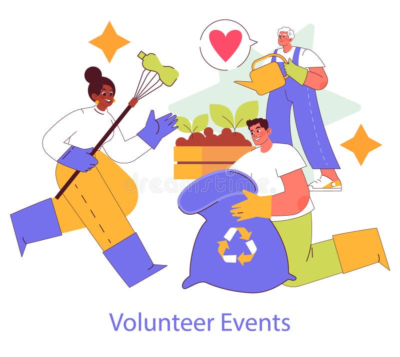 Social Responsibility. Flat Vector Illustration Stock Vector ...