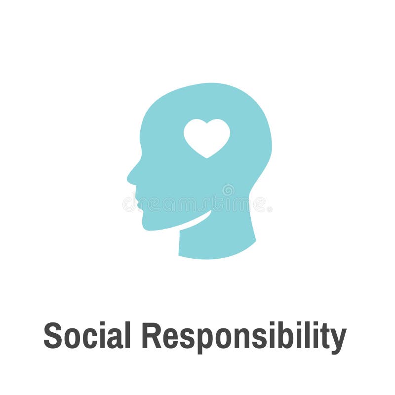Social Responsibility Outline Icon Set Stock Vector - Illustration of ...