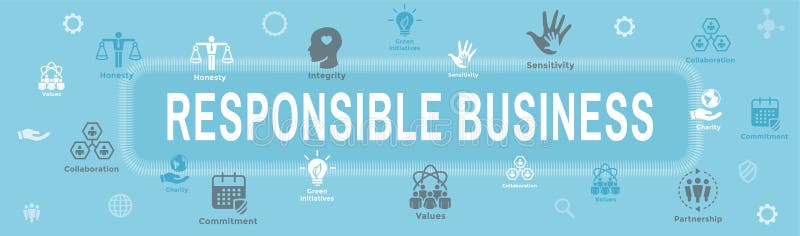 Social Responsibility - Web Banner Icon Set and Web Header Banner W ...