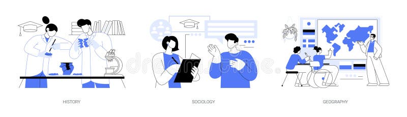 Social Science Isolated Cartoon Vector Illustrations Se Stock ...