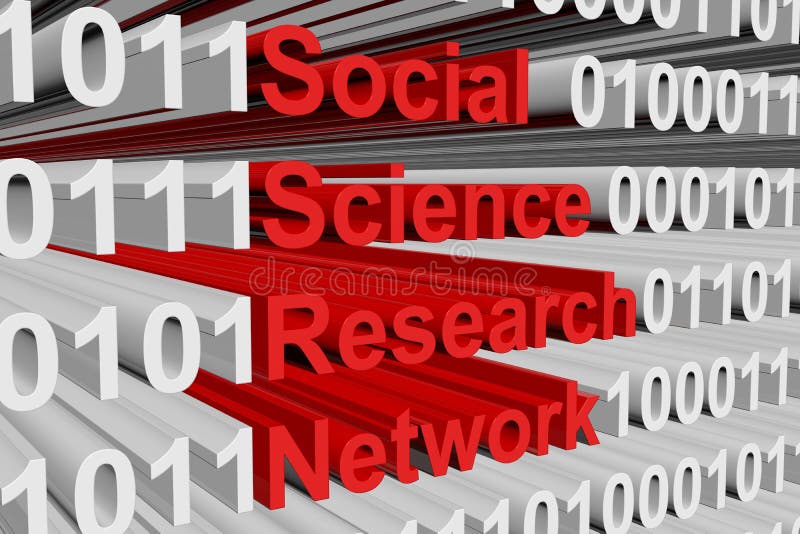 Social Science Research Network Stock Illustration - Illustration of ...