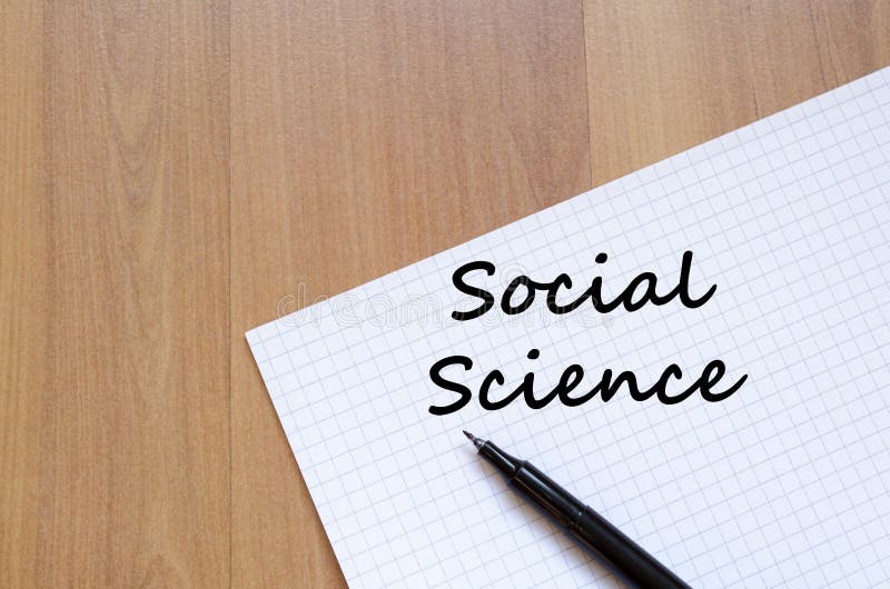 Social Science Write on Notebook Stock Image - Image of psychology ...