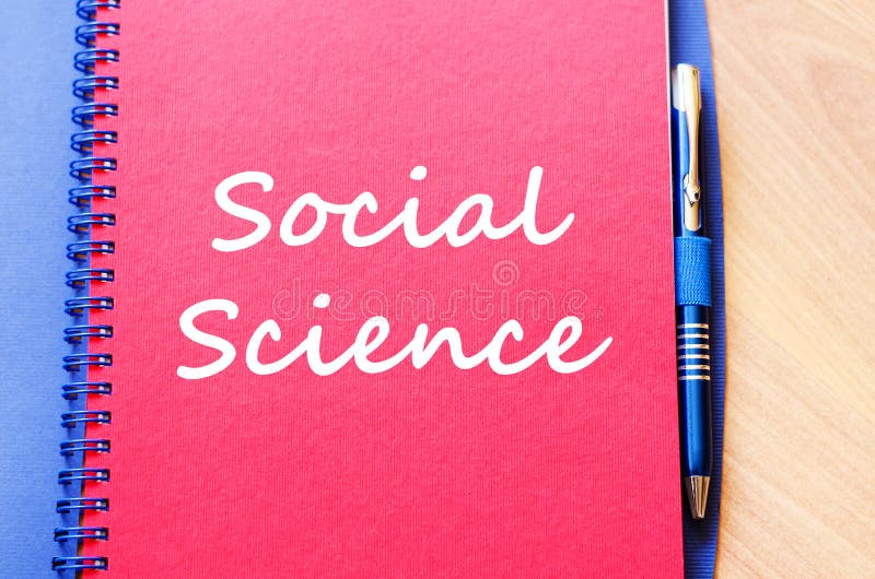 Social Science Write on Notebook Stock Image - Image of conceptual ...