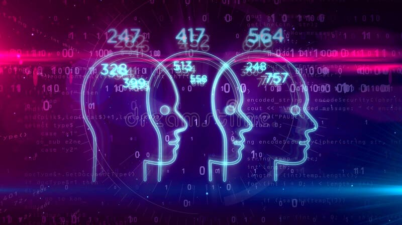 Social scoring concept stock illustration. Illustration of algorithm ...