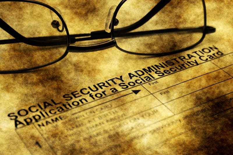 Social Security Card Application Stock Image - Image of occupation ...