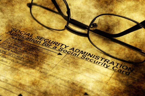 Social Security Card Application Stock Image - Image of form ...