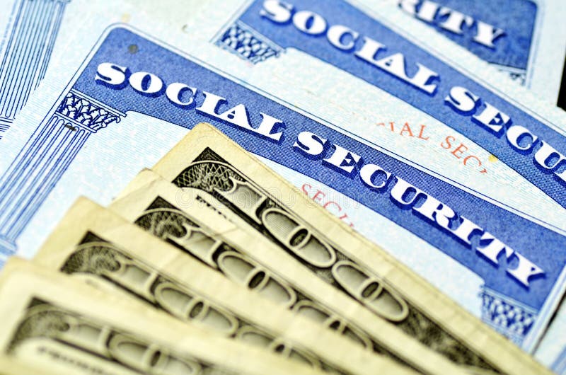 Social Security Card for Identification Stock Image - Image of ...
