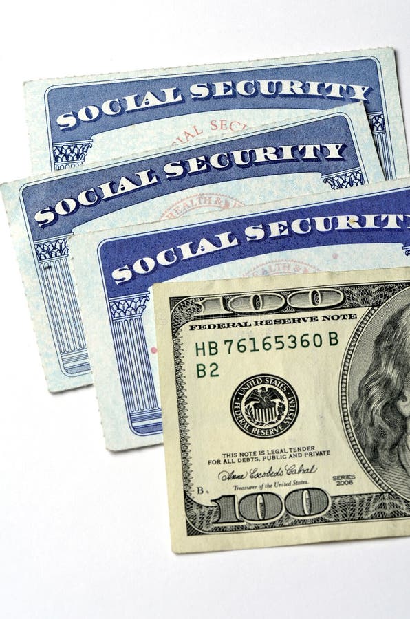 Social Security Cards for Identification Stock Photo - Image of cards ...