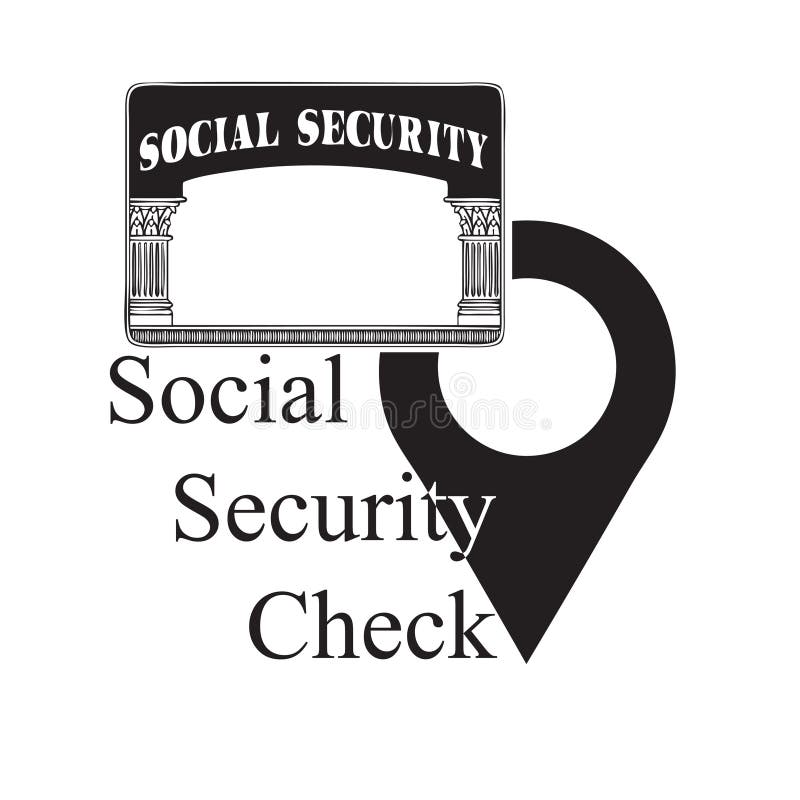 Social Security Check stock vector. Illustration of community - 325739925
