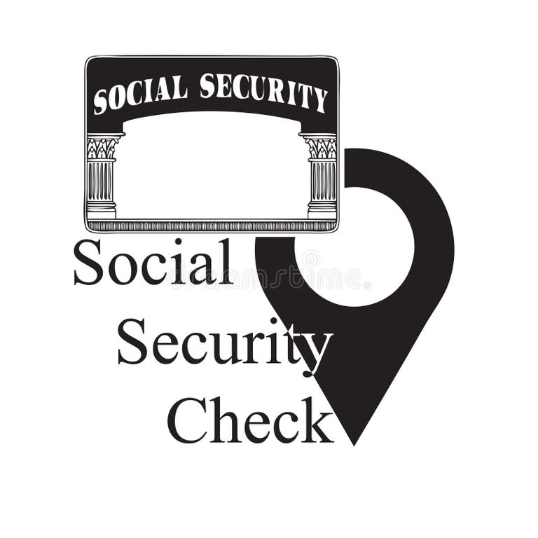 Social Security Check stock vector. Illustration of community - 325739925