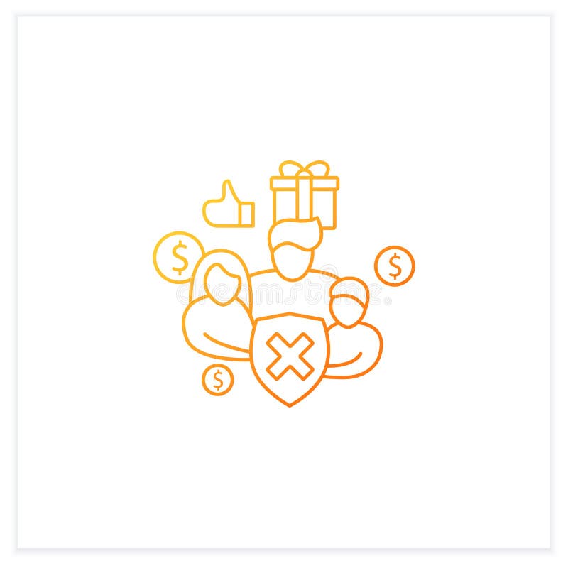 Social Security Gradient Icon Stock Vector - Illustration of payment, gradient: 235240892