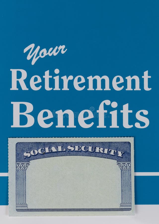 Social Security Retirement Benefits Package Stock Image - Image of ...