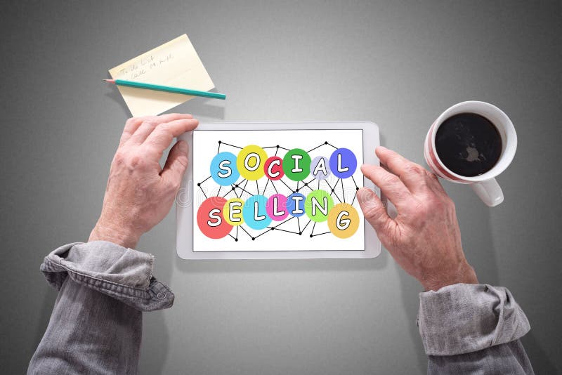 Social Selling Concept on a Tablet Stock Photo - Image of concept ...