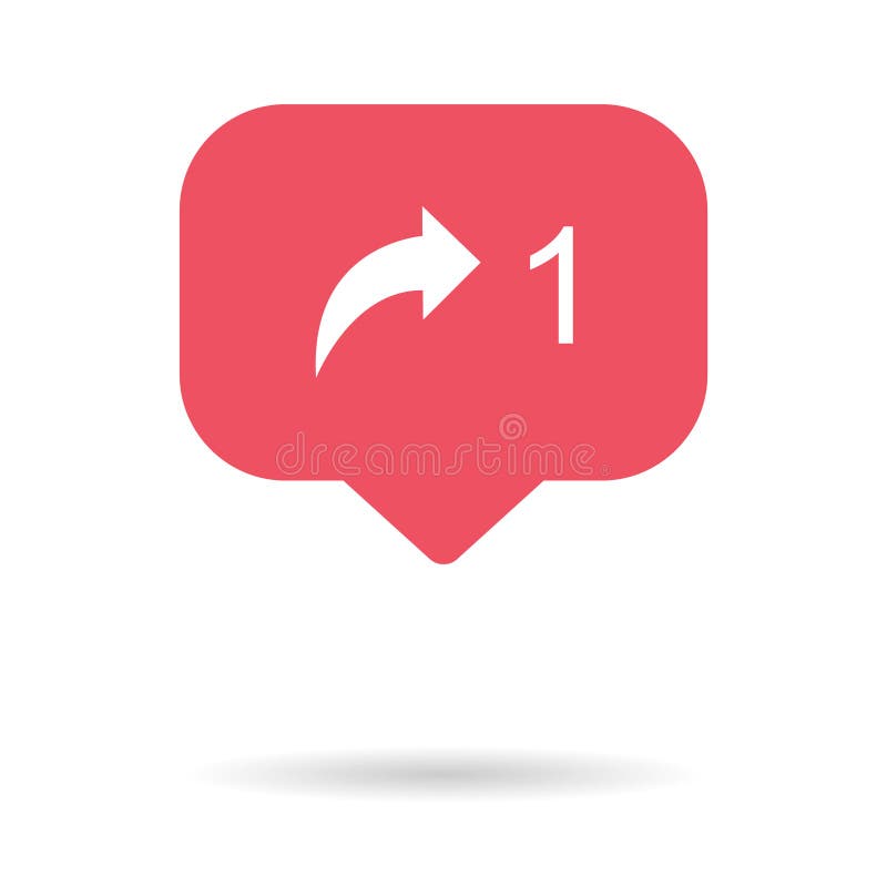 Social Share, Send, Data, Like Symbol for Web. Media Button Sign, Flat ...