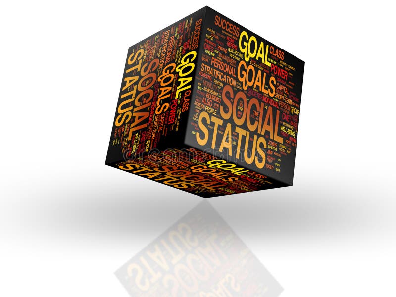 Social Status concepts stock illustration. Illustration of cube - 38323676