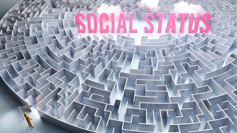 Social Status and a Difficult Path To Reach it Stock Illustration ...