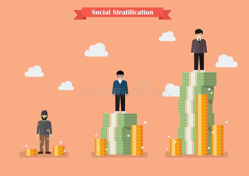 Social Stratification - Upper, Midlle and Lower Class Stock Vector ...