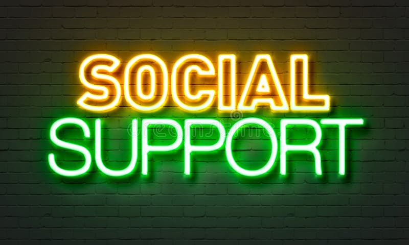 Social Support Word Cloud with Abstract Background Stock Illustration ...