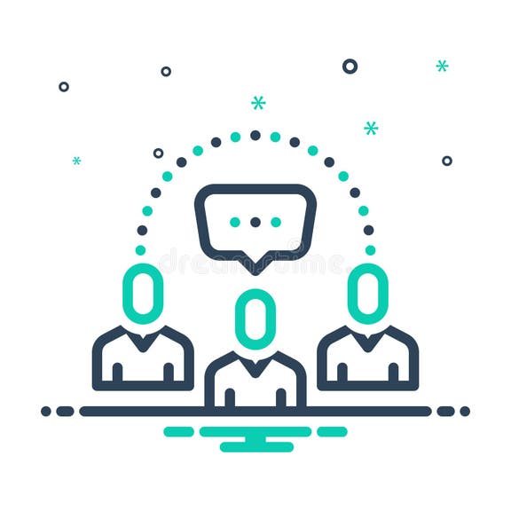 Mix Icon for Socializing, Society and Team Stock Vector - Illustration ...