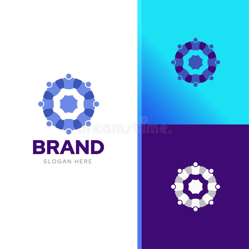 Society Creative Logo Design, Foundation Teamwork Coworking Idea Vector ...