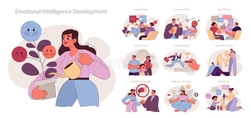 Various Psychological Therapy Techniques Stock Illustrations – 13 ...