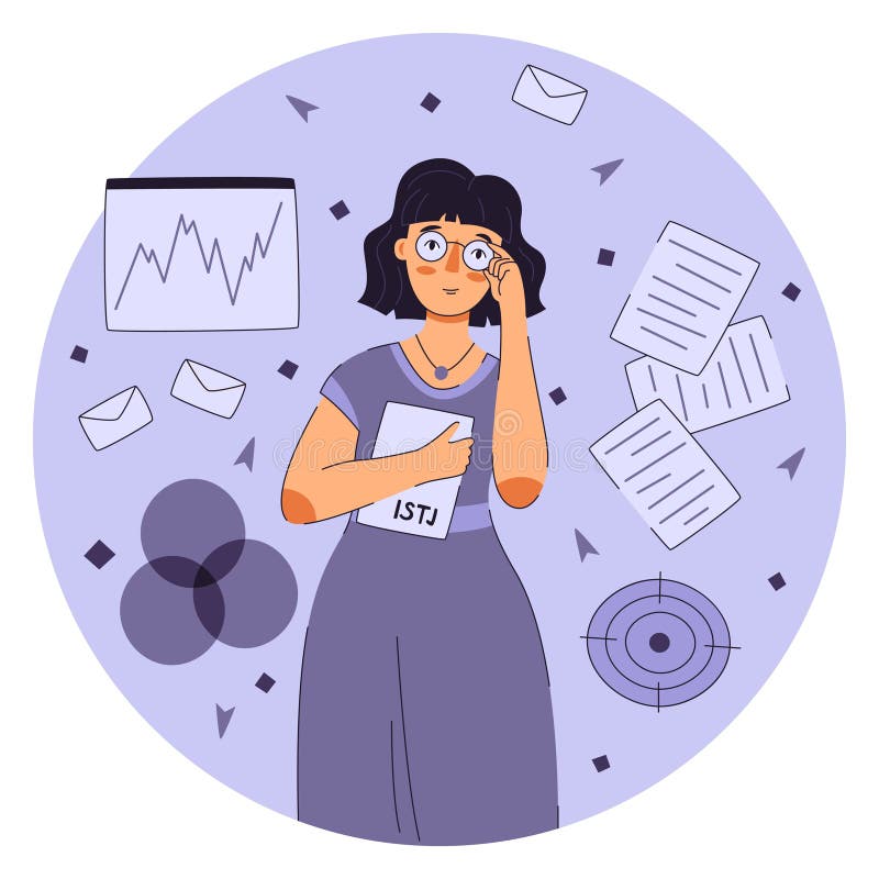 Socionics Mbti Concept Istj Character Personality Stock Vector ...