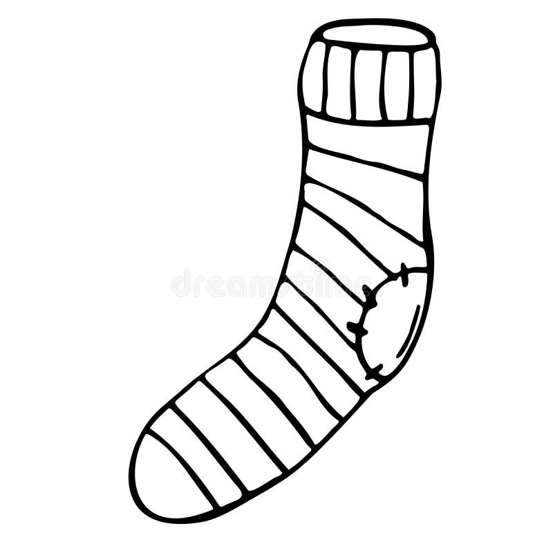 Illustration Simple Cartoon Sock Stock Illustrations – 2,263 ...
