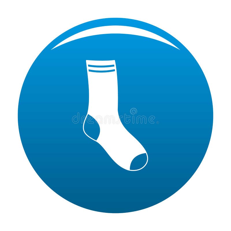 Sock icon blue stock illustration. Illustration of isolated - 123930459