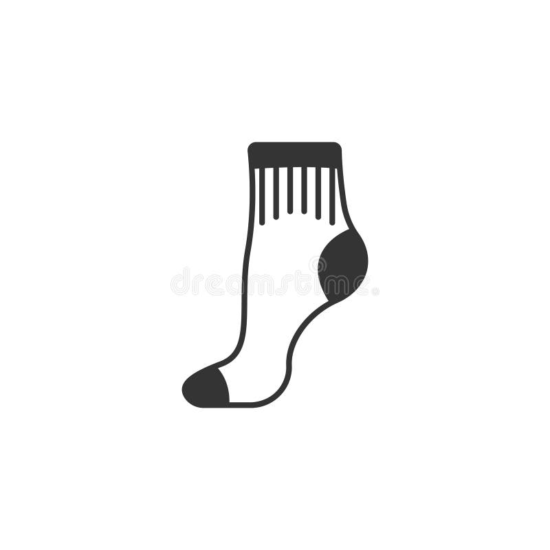 Sock Icon Logo Design Illustration Template Stock Vector - Illustration ...