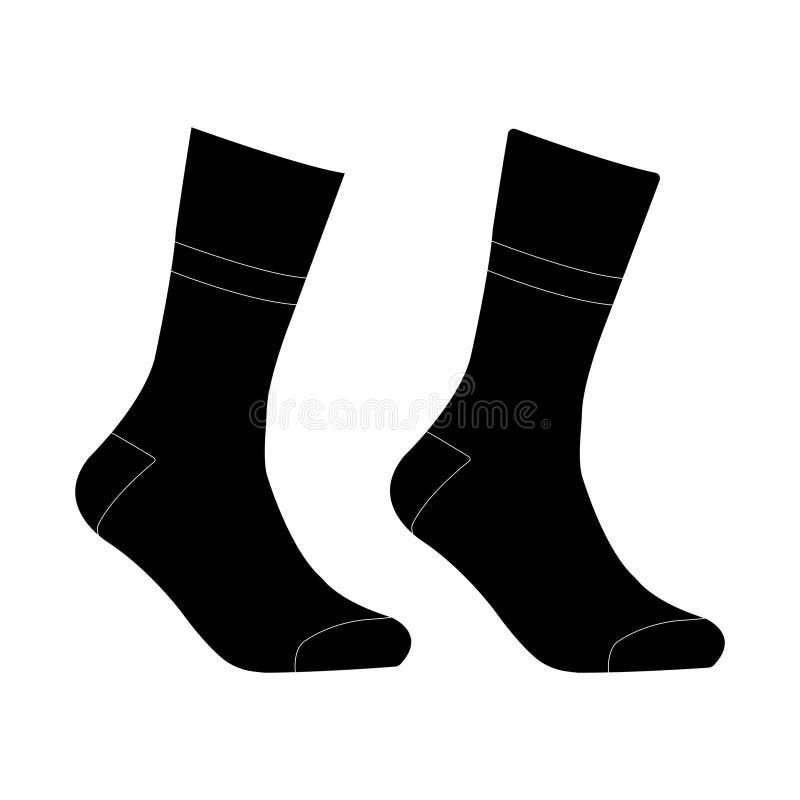 Sock icon stock vector. Illustration of pair, textile - 296490071